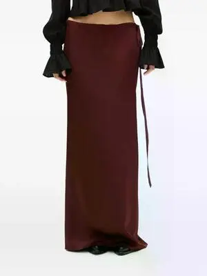 ANN DEMEULEMEESTER Cady Side-tie Skirt - Red