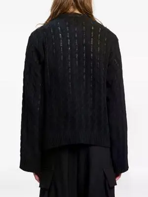 ANN DEMEULEMEESTER Cable-knit Cardigan