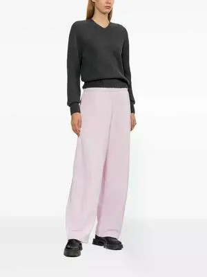 A.p.c. Ribbed-trim V-neck Jumper