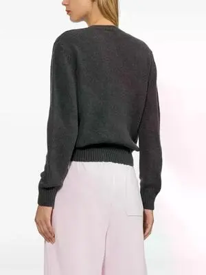 A.p.c. Ribbed-trim V-neck Jumper