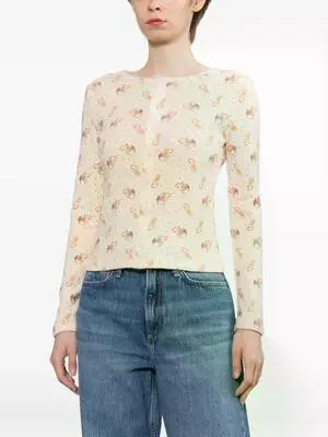 Ashley Williams Graphic-print Cardigan