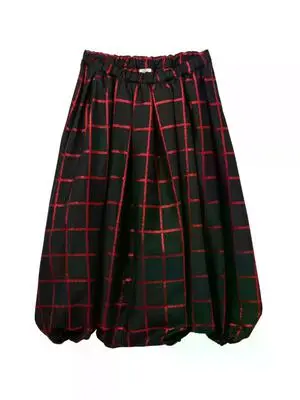 Comme Des Garçons Checked Trousers - Black