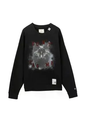 Mihara Yasuhiro Cat-print Sweatshirt - Black