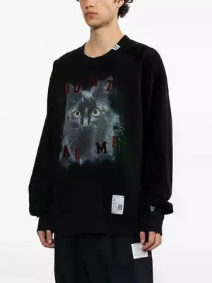 Mihara Yasuhiro Cat-print Sweatshirt