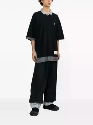 Mihara Yasuhiro Layered-design V-neck T-shirt