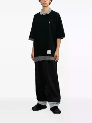Mihara Yasuhiro Layered-design V-neck T-shirt