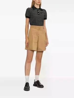 A.p.c. Striped-knit Polo Shirt