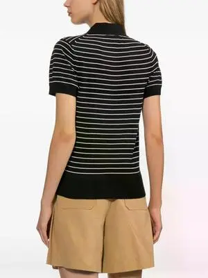 A.p.c. Striped-knit Polo Shirt