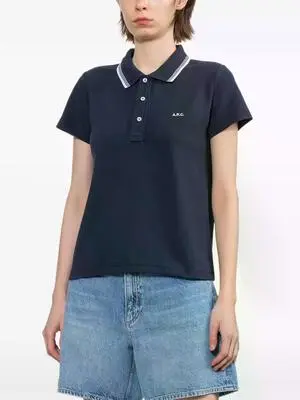 A.p.c. Logo-embroidered Polo Shirt