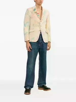 Junya Watanabe Floral-print Blazer - Neutrals