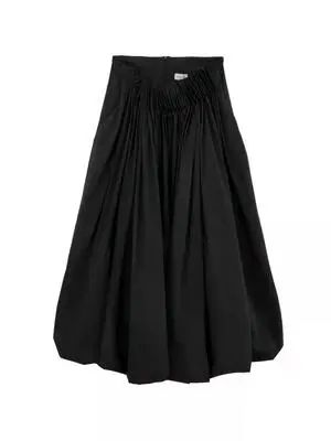 Magda Butrym Gathered Bubble-hem Skirt - Black