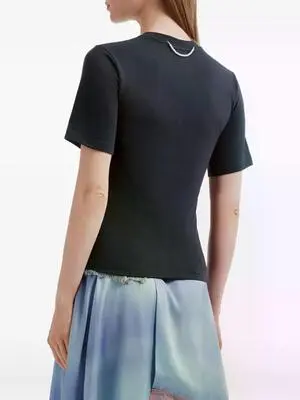 KIMHEKIM Logo-print Faux-pearl T-shirt