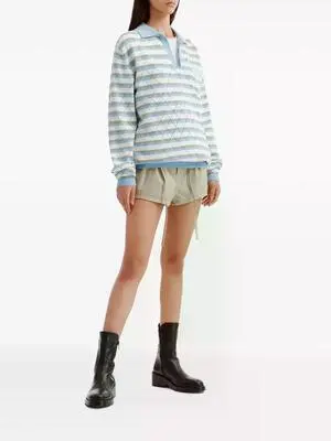 We11Done Argyle Striped Sweater