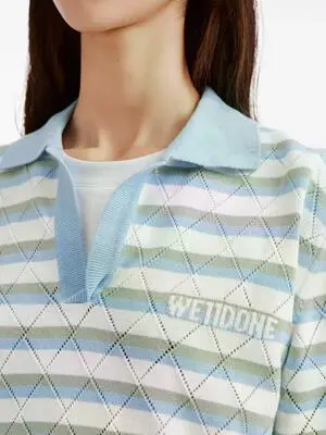 We11Done Argyle Striped Sweater