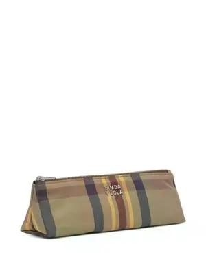 Bimba Y Lola Khaki And Garnet Tartan Jacquard Case - Neutrals