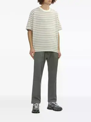 SEQUEL Striped Logo-print T-shirt
