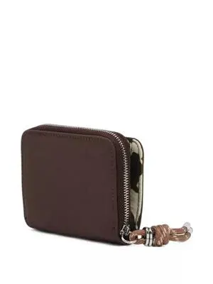 Bimba Y Lola Mocha Nylon Lapel Wallet