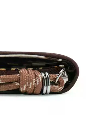 Bimba Y Lola Mocha Nylon Lapel Wallet