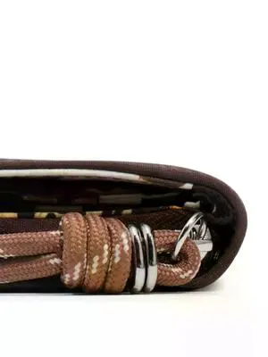Bimba Y Lola Mocha Nylon Lapel Wallet
