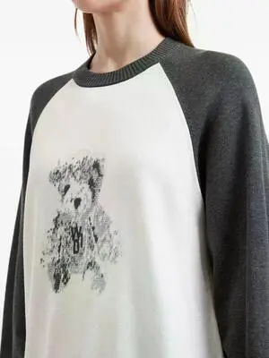 We11Done Graphic Raglan-sleeve Sweater