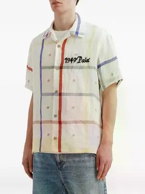 KHOKI Check-print Embroidered Shirt