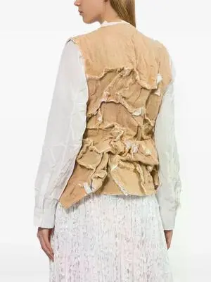 Comme Des Garçons Ruffled Frayed-edge Jacket
