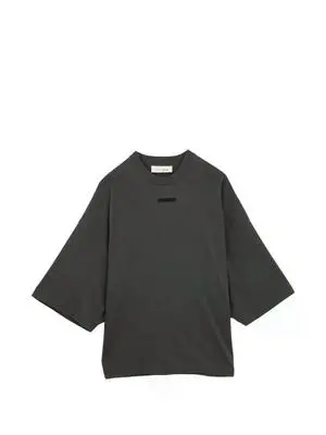 ESSENTIALS Logo-patch T-shirt - Grey