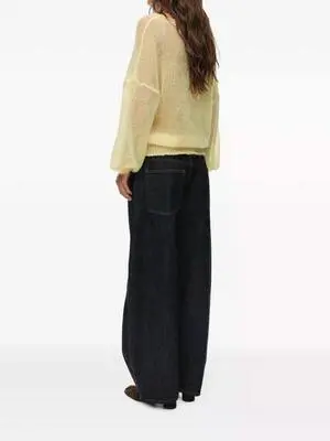 Bimba Y Lola Barrel Indigo Denim 5-pocket Trousers