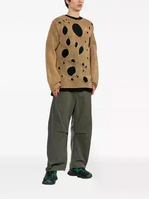 Comme Des Garçons Openwork Sweater - Neutrals
