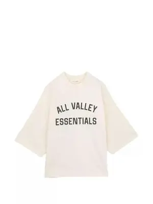 ESSENTIALS Logo-print T-shirt - Neutrals