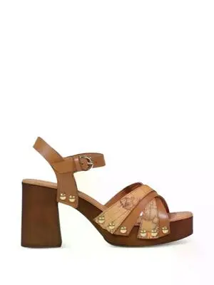 ALVIERO MARTINI 1° CLASSE Geo Classic Platform Sandals - Neutrals