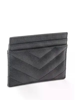 Saint Laurent 2020s Quilted Card Holder - Black