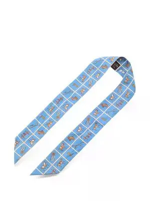 Hermès 2010s Couvertures Et Tenues De Jour Silk Scarf - Blue
