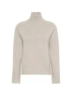 Max Mara Ribbed-knit Raglan-sleeve Sweater - Neutrals