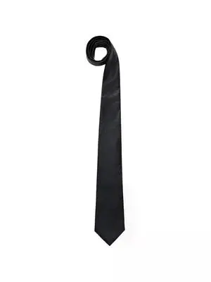 Our Legacy Pebbled Leather Neck Tie - Black