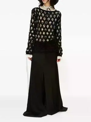 ANN DEMEULEMEESTER Front-slit Maxi Skirt