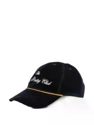 ANN DEMEULEMEESTER Flocked Cotton Baseball Cap