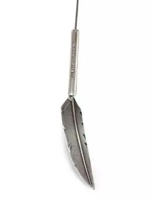 ANN DEMEULEMEESTER Feather-detail Lapel Pin - Silver