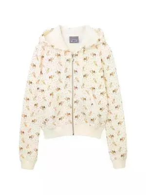 Ashley Williams Graphic-print Hoodie - Neutrals