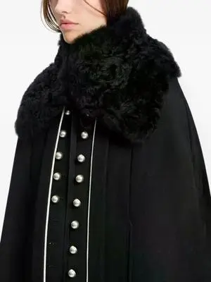 ANN DEMEULEMEESTER Curled Shearling Collar
