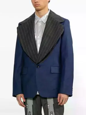 Comme Des Garçons Pinstripe Panel Jacket