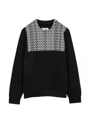 MAISON MARGIELA Logo-print Sweatshirt - Black