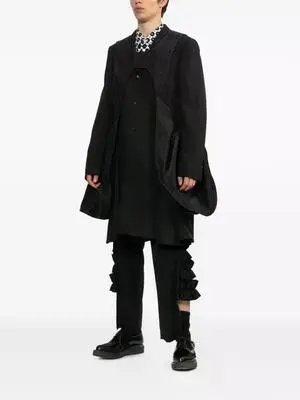 Comme Des Garçons Monogram Pattern Open Coat