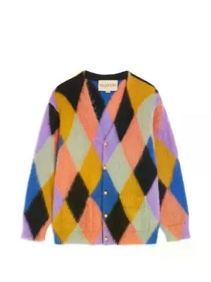 Valentino Garavani Mohair Wool Cardigan - Black