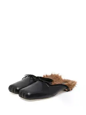 Simone Rocha Faux-fur Lined Pointe Mules