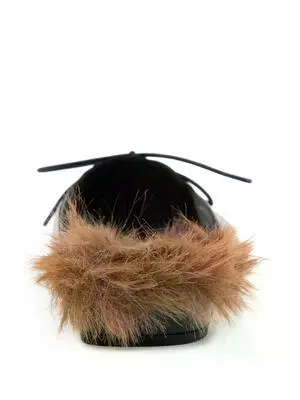 Simone Rocha Faux-fur Lined Pointe Mules