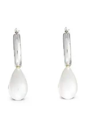 Simone Rocha Pearl-pendant Hoop Earrings