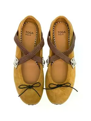 Toga Leather Ballet Flats