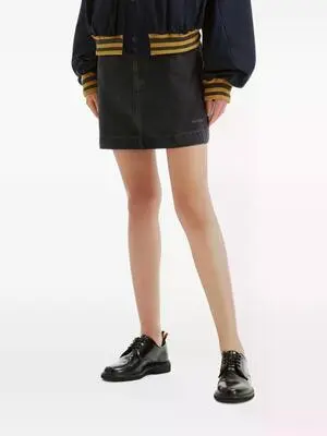 We11Done Logo-patch Mini Skirt
