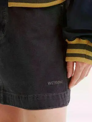 We11Done Logo-patch Mini Skirt